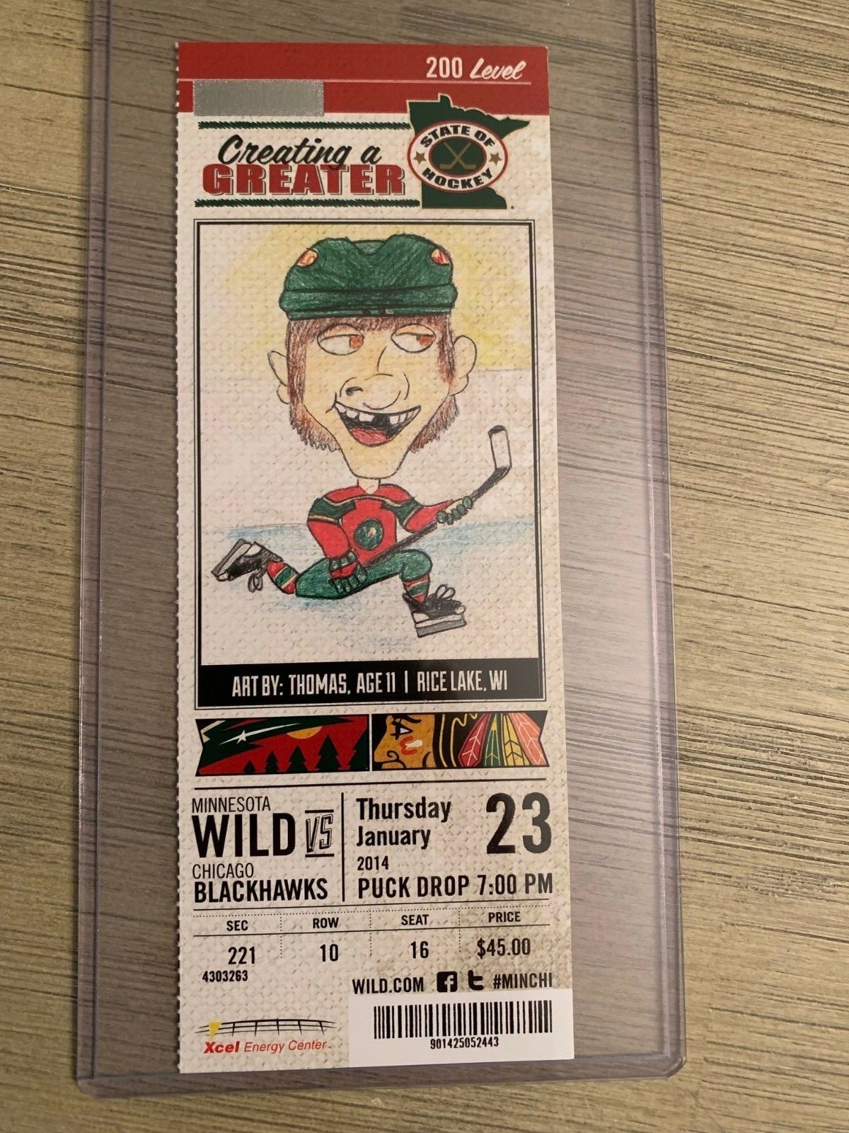 2013-14 Minnesota Wild NHL Official Mint Ticket Stubs - pick any game ...