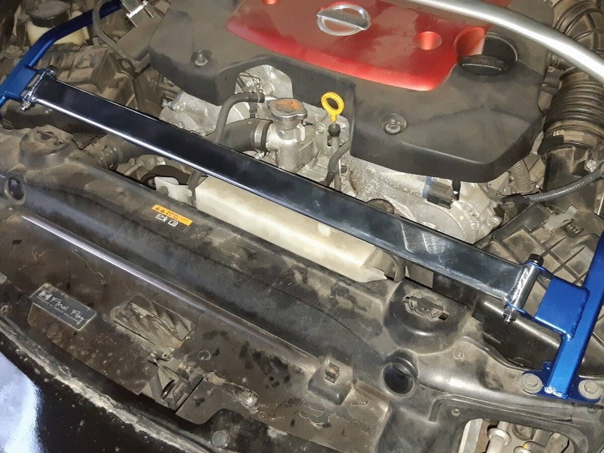 350z Kawai Works Front Core Support Lower Strut Bar | eBay