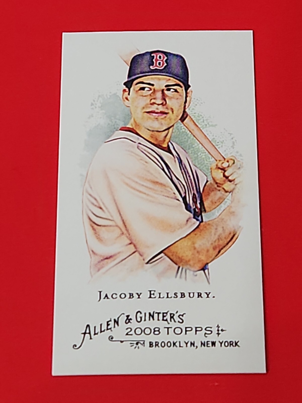 2008 Allen & Ginters Mini Ginter Back Jacoby Ellsbury 63 , Boston Red ...