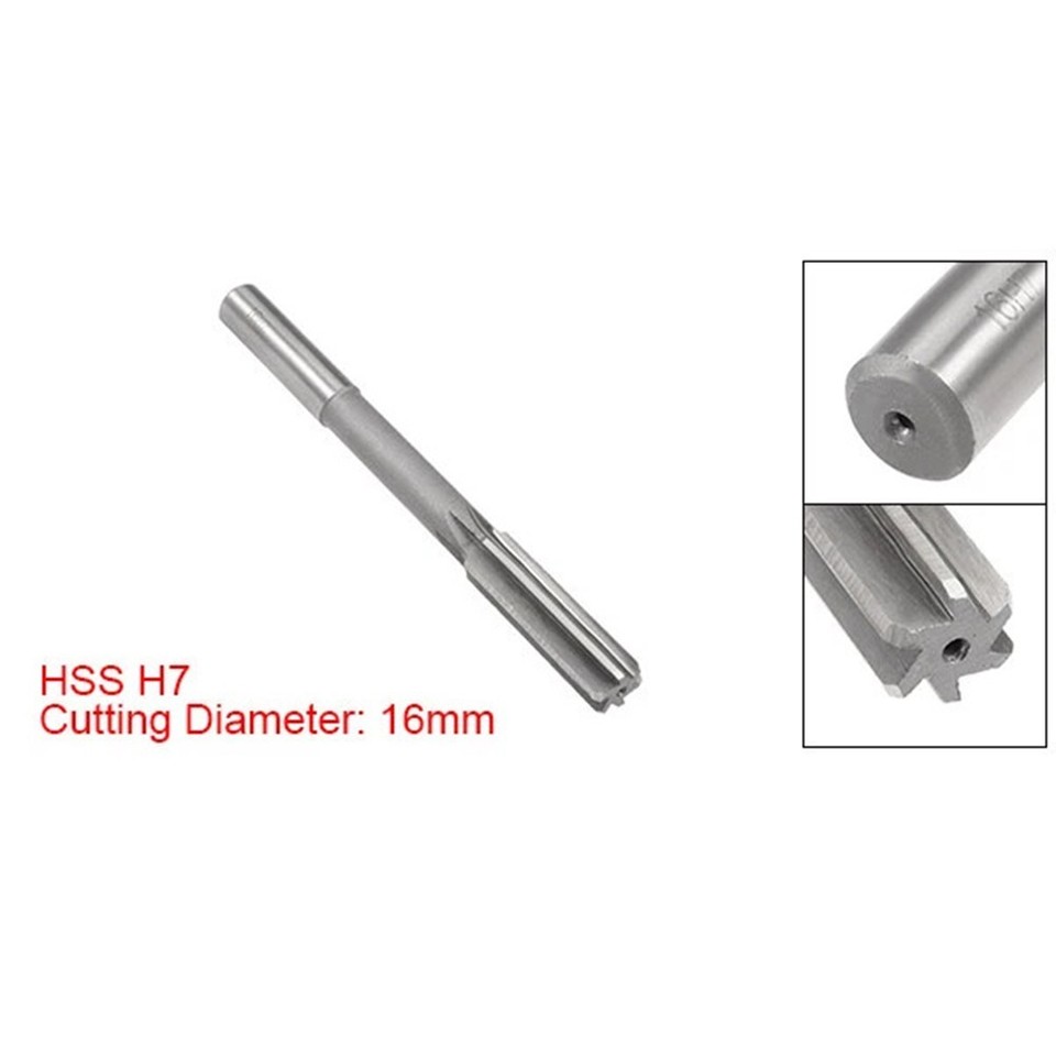 16mm HSS H7 Collet Reamer 6 Straight Flutes Milling Cutter Tool for ...