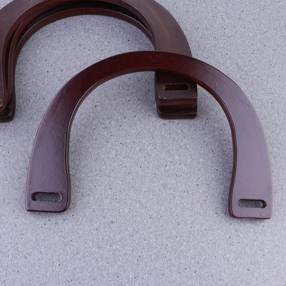 4pcs Handbag Handle Wood Simple Practical Bag U Handle for Bag ...