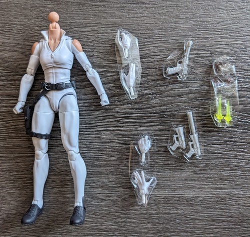 Marvel Legends SHARON CARTER BODY + GUNS/EFFECTS (Shield Agent 3 Pack ...