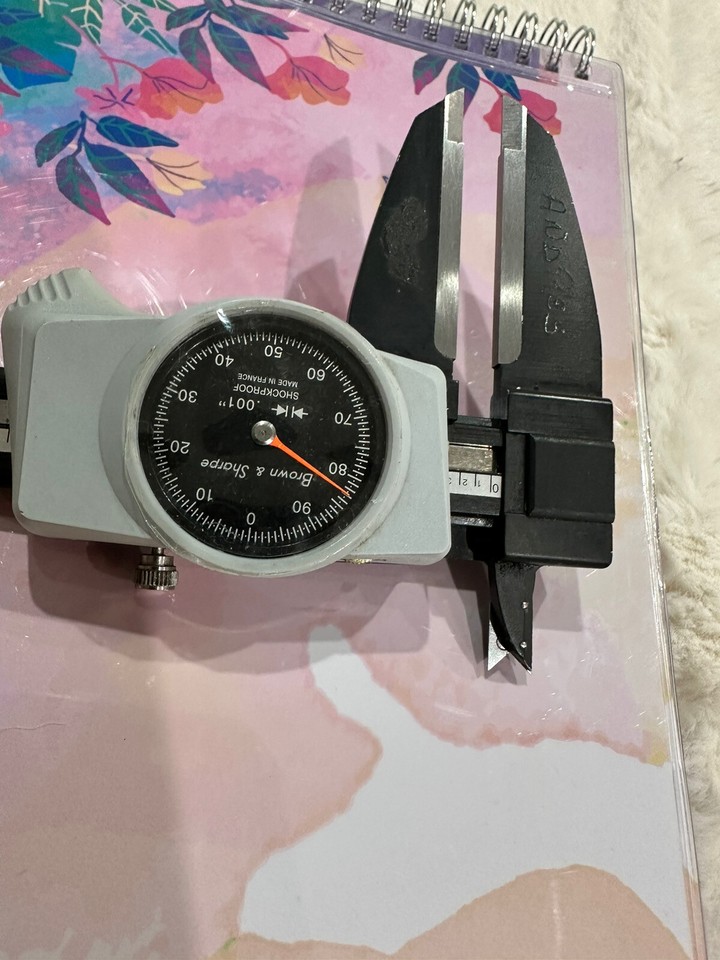 Good Used brown and sharpe BLACK FACE FRANCE MADE 12 inch dial caliper ...