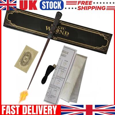 Harry Potter Magic Fire Wand Shooter Fireball Firing Wand Dumbledore ...