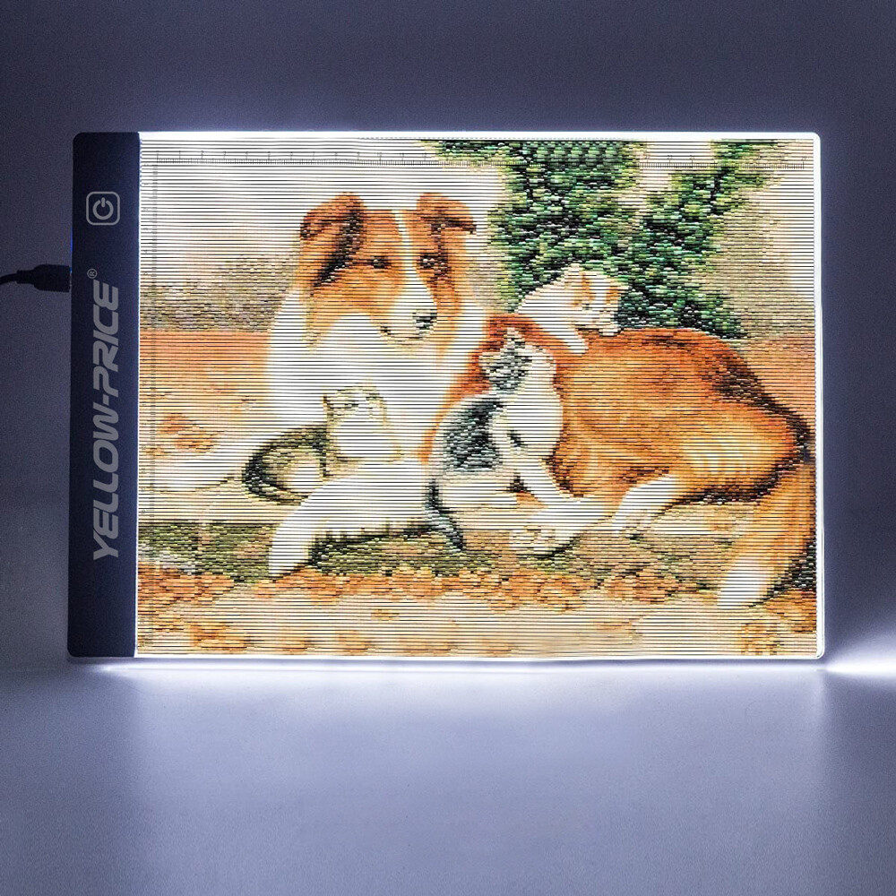 A4 Tracing LED Copy Board with USB-C Cable,Eraser,Pencil,Clips,Animal ...