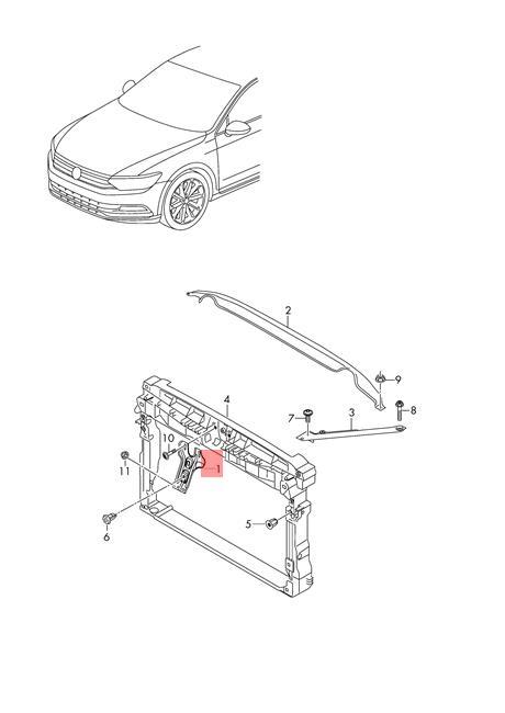 Genuine Support For Lock Carrier Front Center VW Passat 4Motion ...