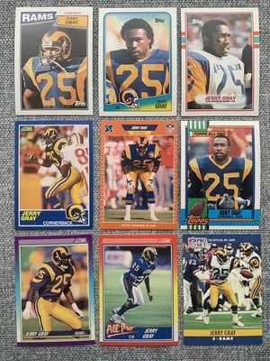 Rare Jerry Gray Los Angeles Rams All Pro 18-Card Lot w/ 1987 Topps ...