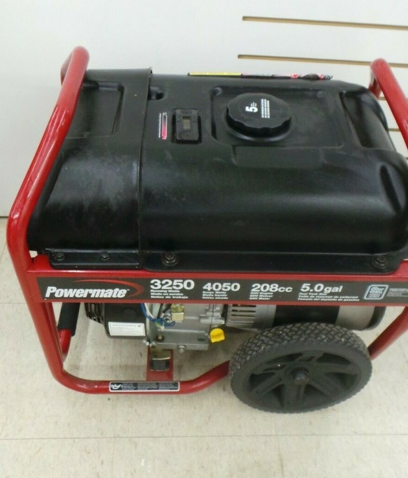 PowerMate PM0123250 3250 208cc 5.0Gal Gas Generator (G119342-2 NR LOC ...
