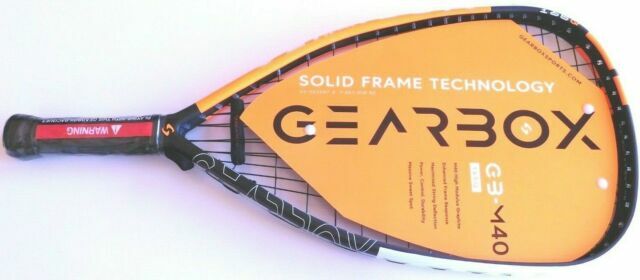 Gearbox Racquetball Racquet M40 Orange 3 5/8" Small Grip 165 Grams ...
