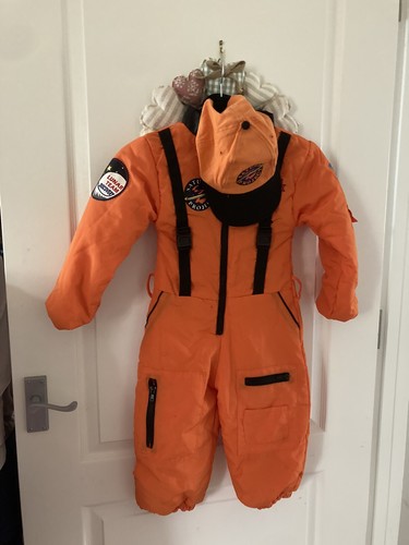 Spooked Astronaut Boys Fancy Dress Space Uniform Kids Childs Costume ...