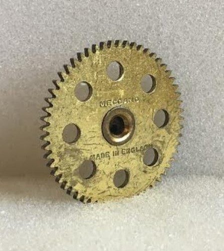 Meccano - 27a Spur Gear - 57 Teeth 1 1/2" Dia 8 Hole - Original Used ...