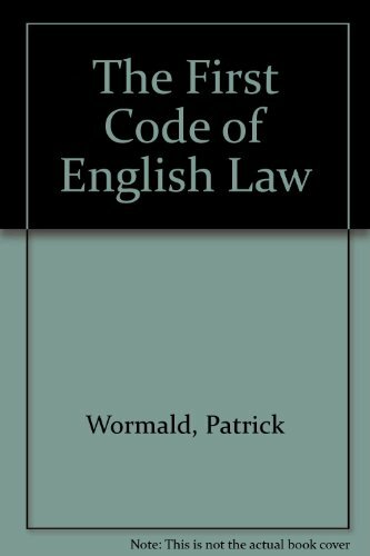 The First Code of English Law by Wormald, Patrick Paperback Book The ...