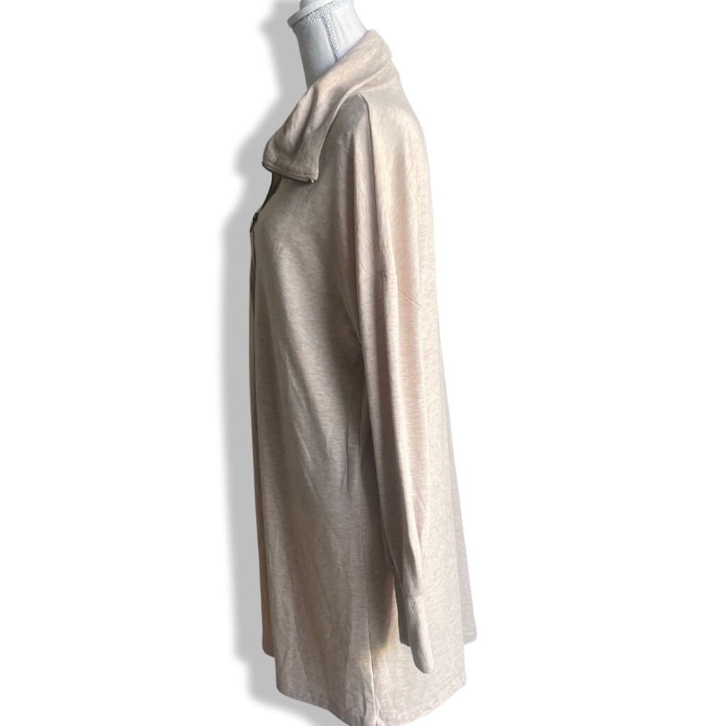 CABLE & GAUGE Lightweight & comfy tan heather dress, … - Gem
