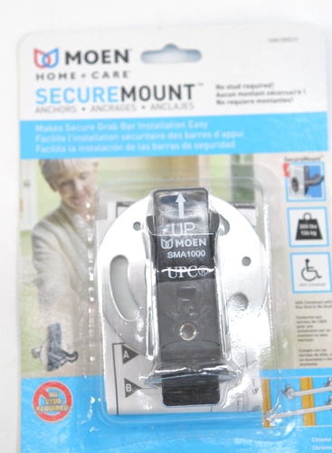 Secure mount Moen SMA1005CH Home Care Grab Bar Mounting Anchor Chrome ...