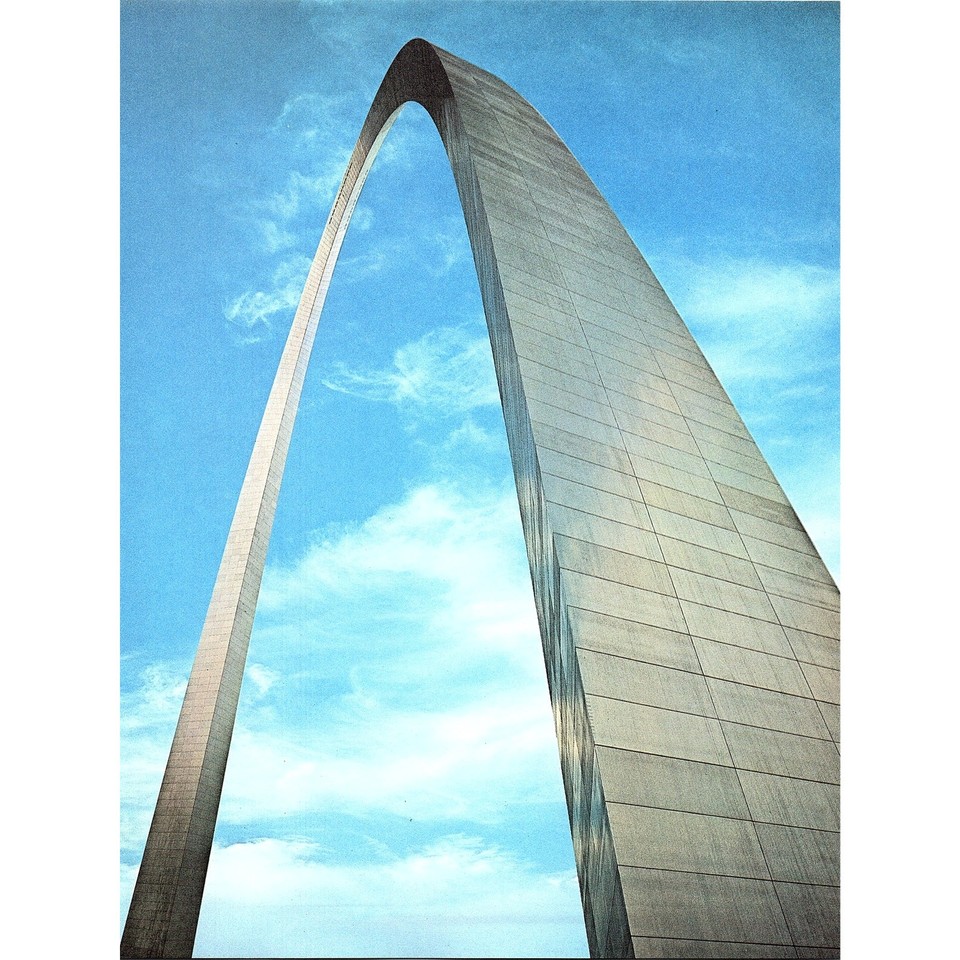 The Gateway Arch St Louis MO 1980s Art Print Retro Kitsch Wall Art SG7 ...
