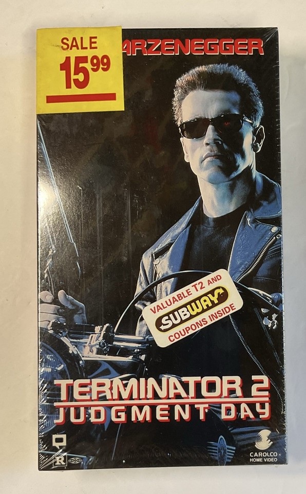 Vintage Terminator 2 Judgement Day VHS Carolco 1st Release 1991 New | eBay