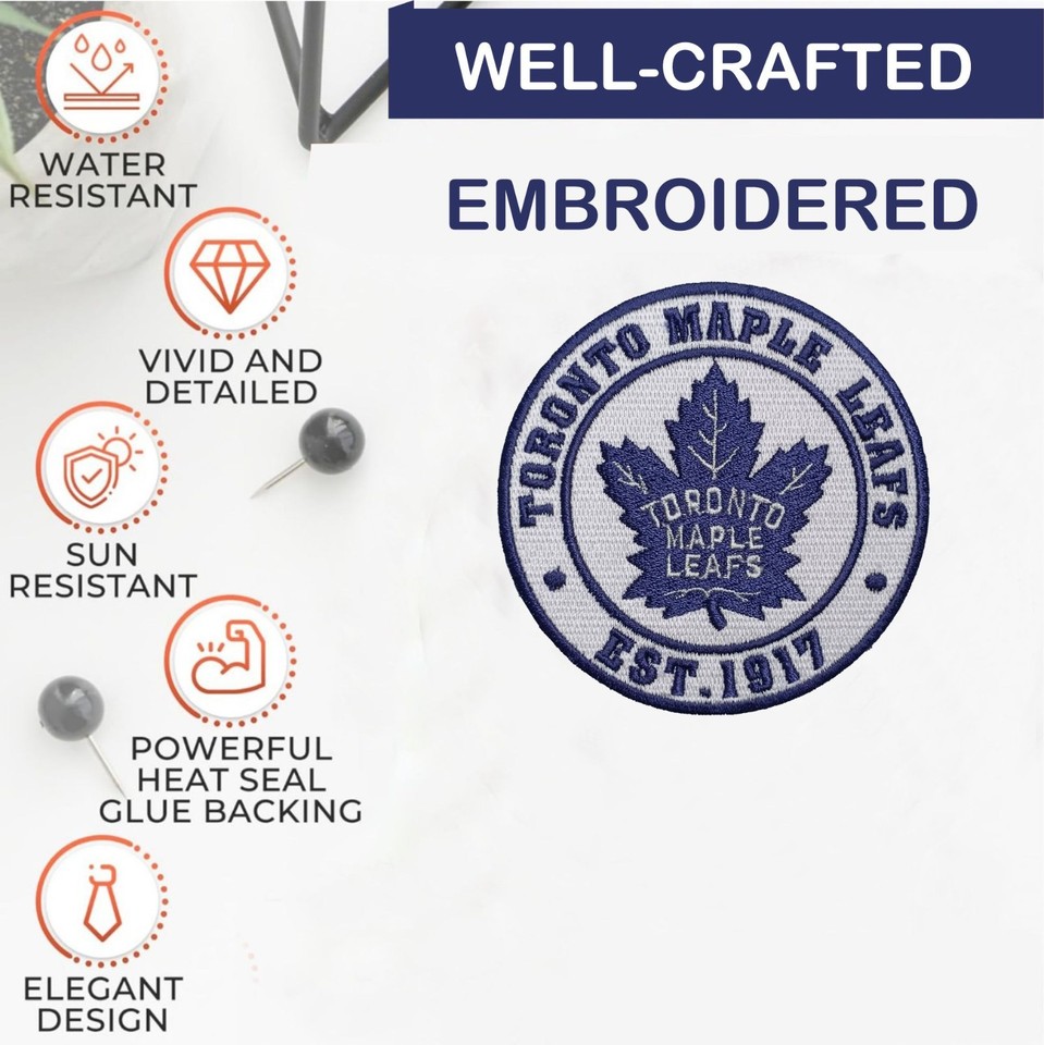Toronto Maple Leafs NHL Hockey Team Logo Iron On Patch-Sew Patch ...