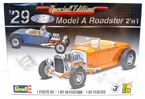 Revell 1:25 Scale 1929 Ford Model A Roadster 2'n1 Sealed Inside Boxed ...