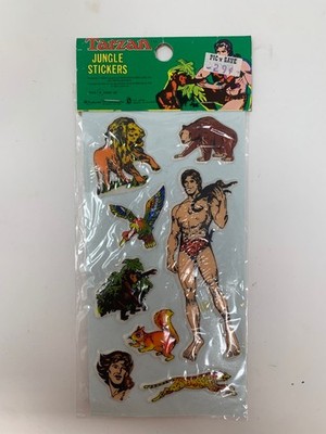 NIP Vintage TARZAN Animals Jungle PUFFY STICKERS 1970's UNUSED | eBay