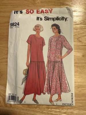 Simplicity 9824 Dress Sewing Pattern | eBay