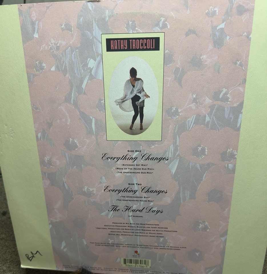 Kathy Troccoli Everything Changes Maxi Single Vinyl 1992 Ebay