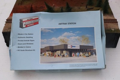 ho WALTHERS AMTRAK STATION SEALED BUILDING KIT | eBay