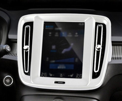 For Volvo XC40 2019-2022 Silver Center Console Navigation Panel Cover ...