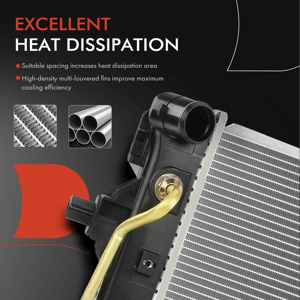 Radiator w/ Transmission Oil Cooler for Kia Soul 2020 2021 Seltos 2021 ...