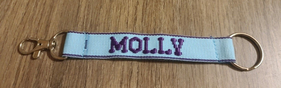 New Molly Personalized Keychain Blue and Purple | eBay