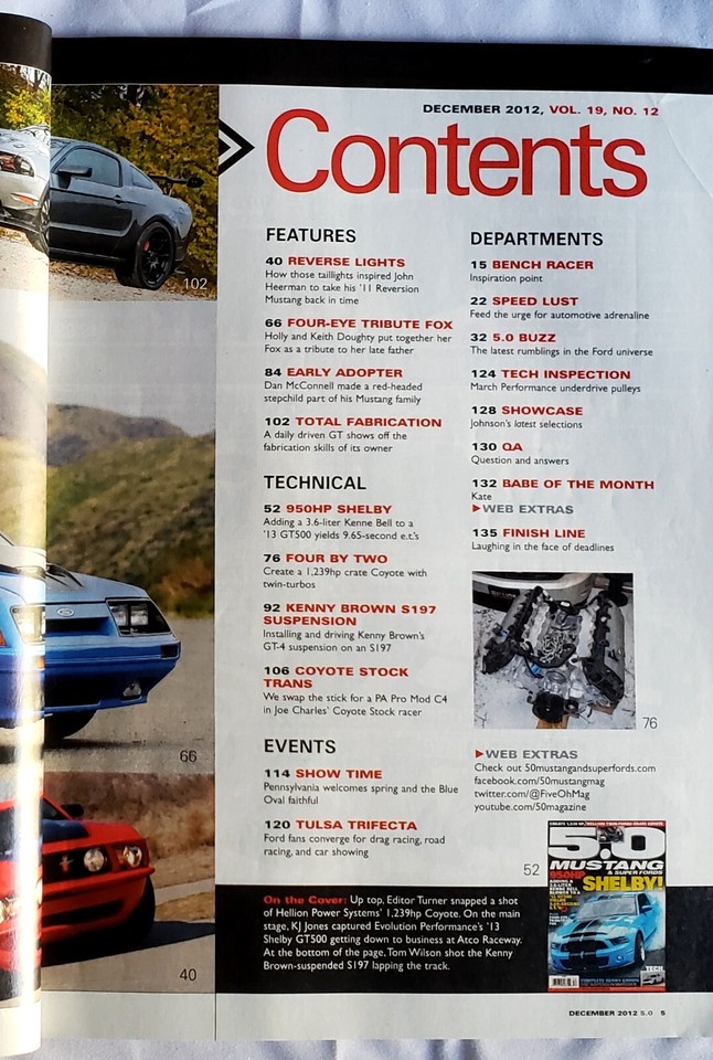 5.0 Mustang & Super Fords - 2012 Dec - Auto Car Performance Magazine | eBay