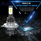 4PCS 5 3/4" 5.75 Round H4 LED Headlights Sealed Spot Hi/Lo Beam Bulbs ...