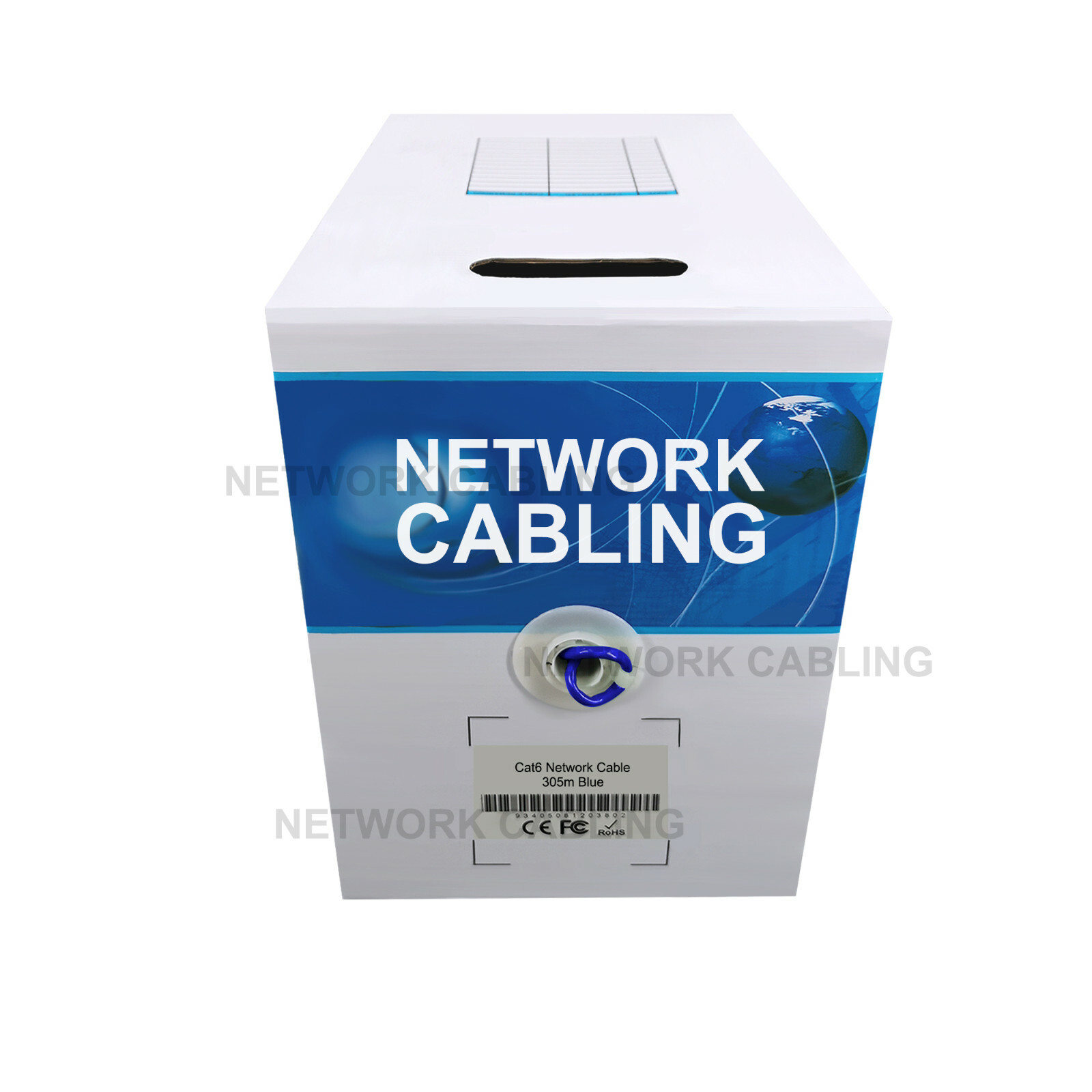 100m Cat6 UTP Ethernet solid cable roll Lan network data lead multi ...