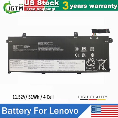 New 51WH L18M3P73 L18L3P73 Battery For Lenovo ThinkPad T490 T495 P43S ...