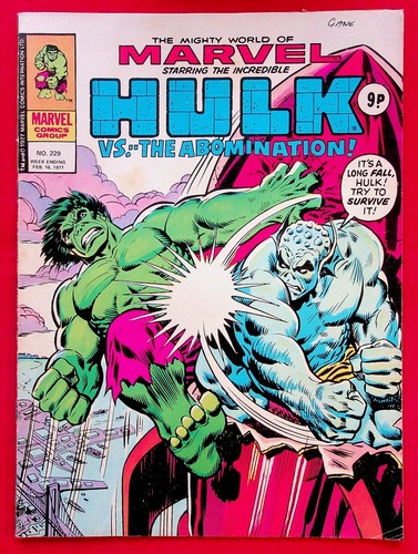 The mighty world of Marvel N° 229 : Hulk - February 16, 1977 ...