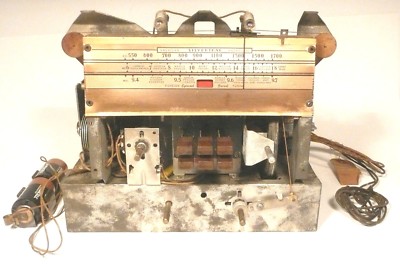 vintage SILVERTONE 6048 FARM BATTERY RADIO: Recapped CHASSIS - RESTORED ...