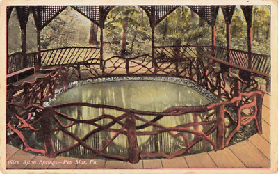 Glen Afton Springs Postcard Pen Mar PA 1913 | eBay