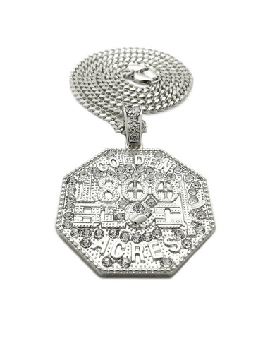 Iced KODAK BLACK's GOLDEN ACRES 1800 BLOCK & 24" Box, Cuban, Rope Chain ...