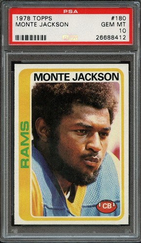 1978 TOPPS 180 MONTE JACKSON PSA GEM MT 10 | eBay