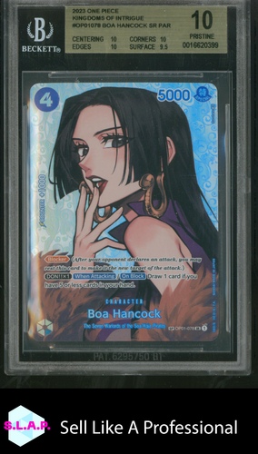 BOA HANCOCK OP01-078 KINGDOMS OF INTRIGUE ONE PIECE 2023 ENGLISH BGS 10 ...