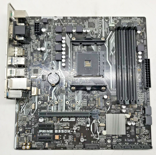 ASUS PRIME B350M-A REV:1.03 DDR4 - mATX - Sockel AM4 - mit I/O Shield # ...