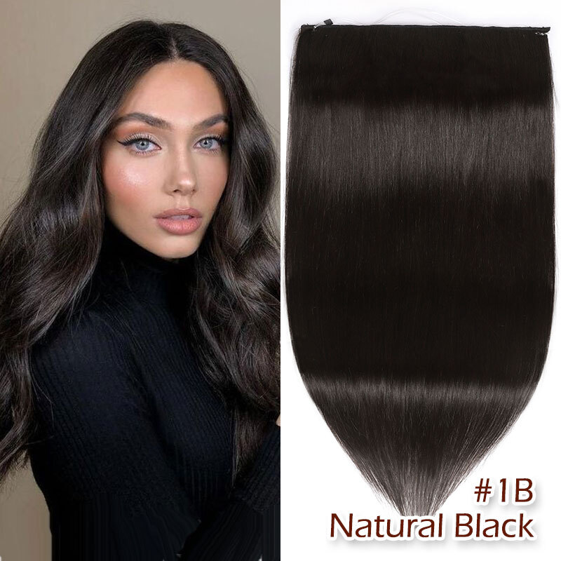 Real Invisible Wire In Human Hair Extension Secret Hidden Extensions ...