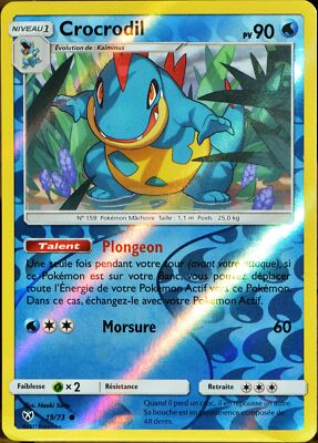 carte Pokémon 19/73 Crocrodil 90 PV - REVERSE SL3.5 Légendes Brillantes ...