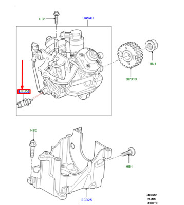 LAND ROVER RANGE ROVER IV L405 Fuel Temperature Sensor LR023147 NEW ...