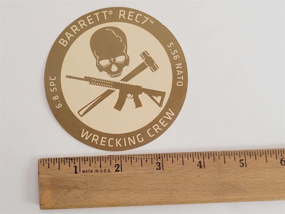 Barrett REC7 Wrecking Crew / 6.8 SPC 5.56 NATO Sticker Decal Military ...