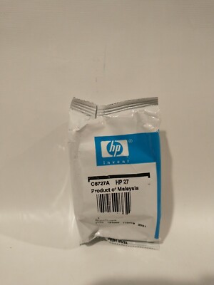 Hp 27 ink Cartridge C8727A Original Black Cartridge Sealed | eBay