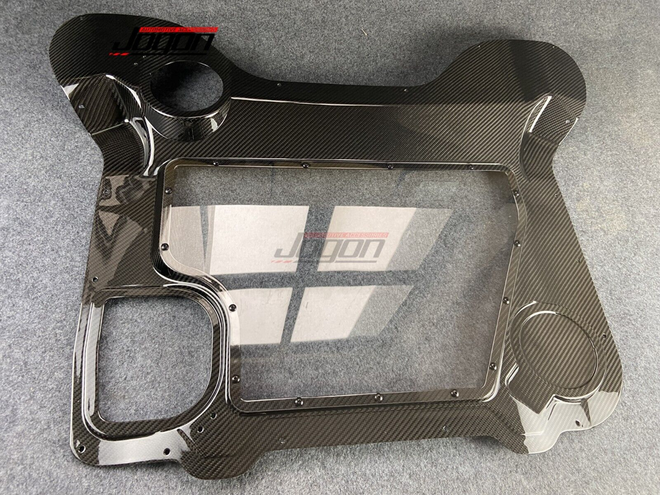 Real Carbon Clear Engine Bay Covers For Corvette C8 Z06 Convertible ...