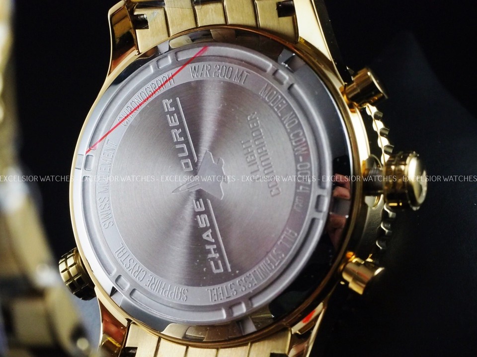 NEW INVICTA CHASE DURER FLIGHT COMMANDER SWISS CHRONOGRAPH SAPPHIRE SS ...