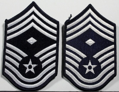 USAF Female Chief Master Sergeant First Sergeant Stripes Dress Blues ...
