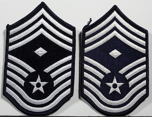 USAF Female Chief Master Sergeant First Sergeant Stripes Dress Blues ...