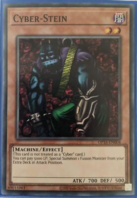 YuGiOh Cyber-Stein Super Rare OP16-EN004 NM | eBay Australia